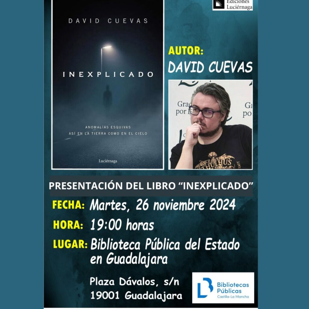 David Cuevas presenta Inexplicado: Casos OVNI, fenómenos poltergeist y otros misterios inéditos ...